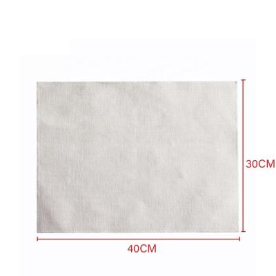 China Sublimation Placemats Blanks 30*40cm Double Sided Custom Printing Logo Linen Sublimation Table Mats for sale