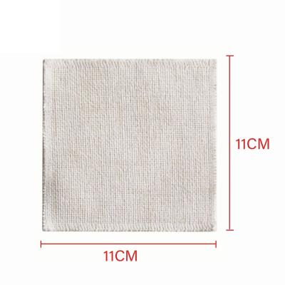 China Linen Sublimation Coaster Blanks Double Sided Square Round Cup Mug Mat Sublimation Blank Coasters for sale