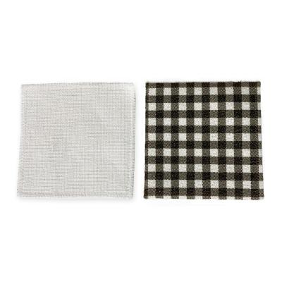 Linen Sublimation Coaster Blanks Double Sided Square Round Cup Mug Mat Sublimation Blank Coasters