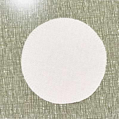 China Linen Sublimation Coaster Blanks Double Sided Square Round Cup Mug Mat Sublimation Blank Coasters for sale