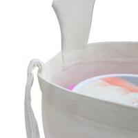 China Custom Sublimation Bunny Ear Easter Basket diy Easter Egg Bucket for sale