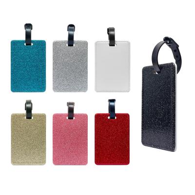 Cina Diy Foto stampa Sublimazione Sparkle Baggage Tag Custom Sublimazione Bag Tags in vendita