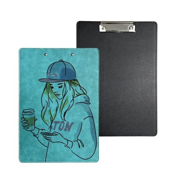 Quality Sublimation Folders File Clipboard Blank Custom Logo A4 A5 PU Leather Sublimatio for sale