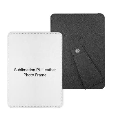 China Sublimation Picture Frames Leather Sublimation Blank Custom Photo Frame for sale
