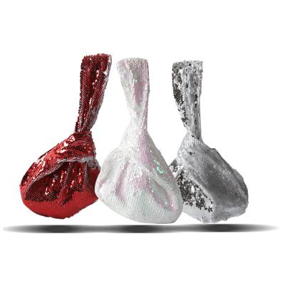 China DIY LOGO Sublimación Bolso de muñeca de pañuelo brillante Bolso de maquillaje para caminar en venta