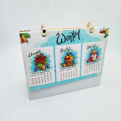 China 8 Inch Blank Sublimation Calendar With 15 Pages Removable Loose-Leaf Office Calendar Notebook DIY Desktop Decoration for sale