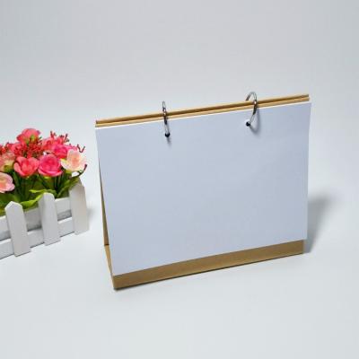 China 8 Inch Blank Sublimation Calendar With 15 Pages Removable Loose-Leaf Office Calendar Notebook DIY Desktop Decoration for sale