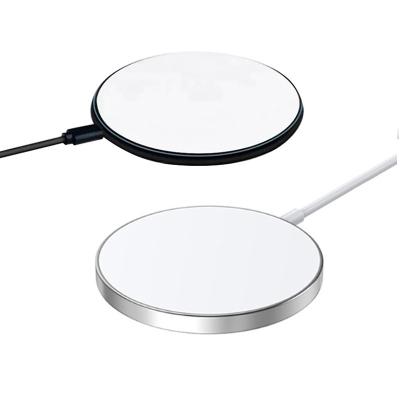 China 15W Fast Charging Sublimation Wireless Phone Charger With Printable Blank PET Plastic Sheet for sale