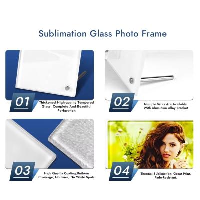 Cina Quadro fotografico in vetro sublimato in bianco, design elegante e moderno in vendita