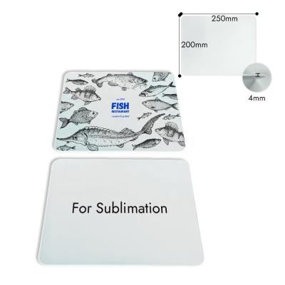 China 10*8 Inch Plastic PBT Blank Sublimation Cutting Board Custom Rectangle Sublimation Chopping Board for sale