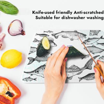 China 10*8 Inch Plastic PBT Blank Sublimation Cutting Board Custom Rectangle Sublimation Chopping Board for sale