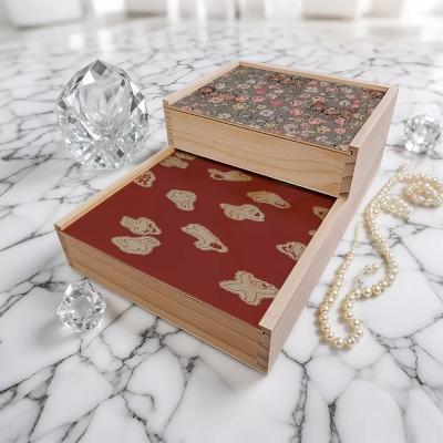 China Blank Sublimation Wooden Storage Boxes With Sliding Lid Custom Wood Box for sale