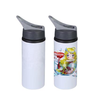 China Sports Travel Sublimation Aluminum Water Bottles 20 oz Blank Sublimation Tumblers With Lid And Straw for sale