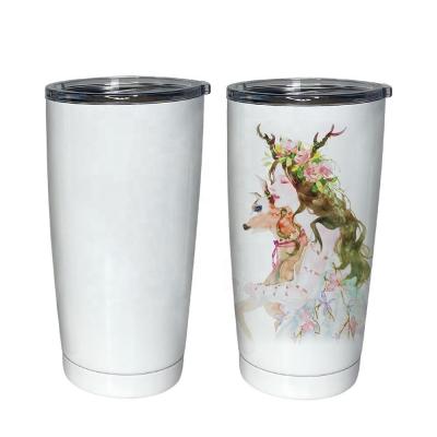 China Sublimation Stainless Steel Tumbler 20oz Coffee Travel Mug Cups Insulated Double Wall Blank Sublimation Tumbler for sale