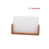China U Shaped Wooden Base Sublimation Acrylic Frames Diy Custom Acrylic Picture Frames for sale