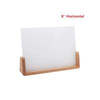 China U Shaped Wooden Base Sublimation Acrylic Frames Diy Custom Acrylic Picture Frames for sale