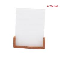China U Shaped Wooden Base Sublimation Acrylic Frames Diy Custom Acrylic Picture Frames for sale