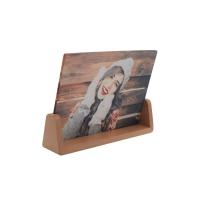 China U Shaped Wooden Base Sublimation Acrylic Frames Diy Custom Acrylic Picture Frames for sale