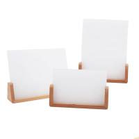 China U Shaped Wooden Base Sublimation Acrylic Frames Diy Custom Acrylic Picture Frames for sale