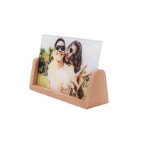 China U Shaped Wooden Base Sublimation Acrylic Frames Diy Custom Acrylic Picture Frames for sale