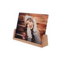 China U Shaped Wooden Base Sublimation Acrylic Frames Diy Custom Acrylic Picture Frames for sale