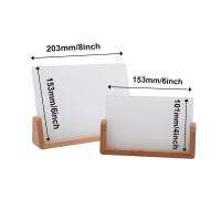 China U Shaped Wooden Base Sublimation Acrylic Frames Diy Custom Acrylic Picture Frames for sale