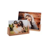 China U Shaped Wooden Base Sublimation Acrylic Frames Diy Custom Acrylic Picture Frames for sale