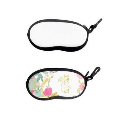 China Double Sided Printing Neoprene Sublimation Glasses Case Blanks For DIY Printing for sale