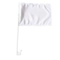 China Customized Double Sided Printing Polyester Sublimation Car Flags Blanks for sale