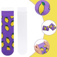 China Dye Sublimated Socks Mid-Calf White Polyester Socks For Sublimation for sale