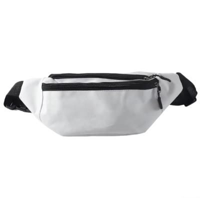 China Canvas Polyester Blank Sublimation Waist Bag Chest Bag Crossbody Bag Pack for sale