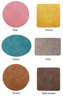 China Sublimation PU Leather Hat Patch Heat Transfer Logo Patch For Clothing Brand Accessories In Various Shapes for sale