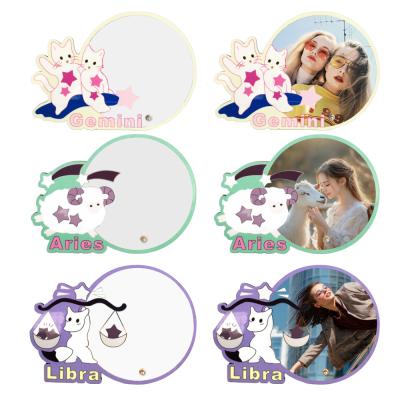 China Blank Sublimation MDF Photo Frame Creative Zodiac Series Trendy Novelty Shapes Fashion Personalized Picture Frame for sale