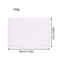 China Custom Rectangular Pu Leather Sublimation Blank Placemat for sale