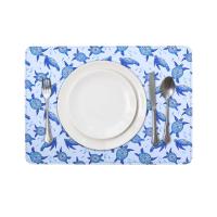 China Custom Rectangular Pu Leather Sublimation Blank Placemat for sale