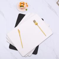 China Custom Rectangular Pu Leather Sublimation Blank Placemat for sale