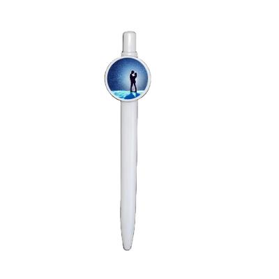 China Custom Logo Blank Sublimation Plastic Ball Point Pen For Advertising Office School for sale
