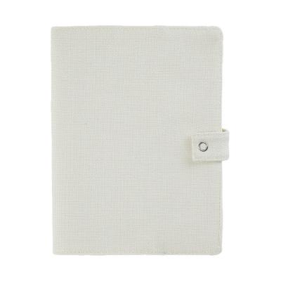 China Custom Book Protective Cover A5 Linen Sublimation Notebook Book Cover Blank for sale