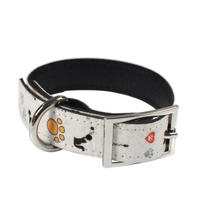 China Customized Pet Collection PU Adjustable Sublimation Dog Collar Blanks for sale