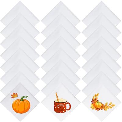China Personalized Hand Towels Polyester Sublimation Blank Handkerchiefs Plain Unisex Bandana Diy Headband for sale