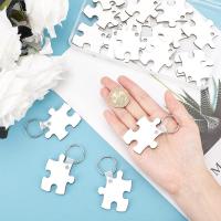 China Double-Sided Puzzle Shape Mdf Sublimation Keychain for sale