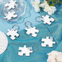 China Double-Sided Puzzle Shape Mdf Sublimation Keychain for sale