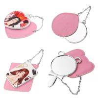 China Unique Sublimation Compact Mirror With Case Blanks Custom Pocket Mirror for sale