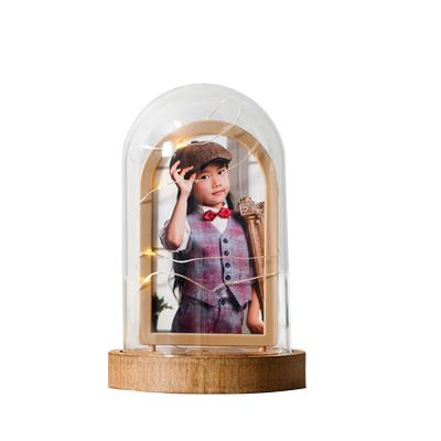 China Sublimation LED Photo Frame With Glass Cover Personalized DIY Blanks Picture Frame Display for sale