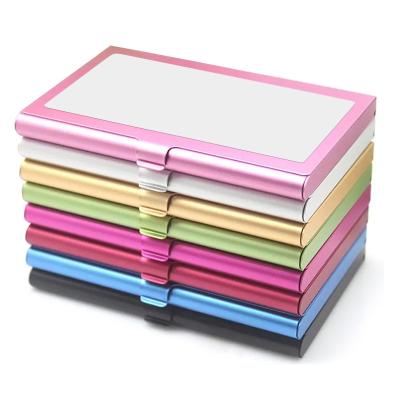 China Colored Sublimation Blank Metal Business Card Holder custom card cases for sale