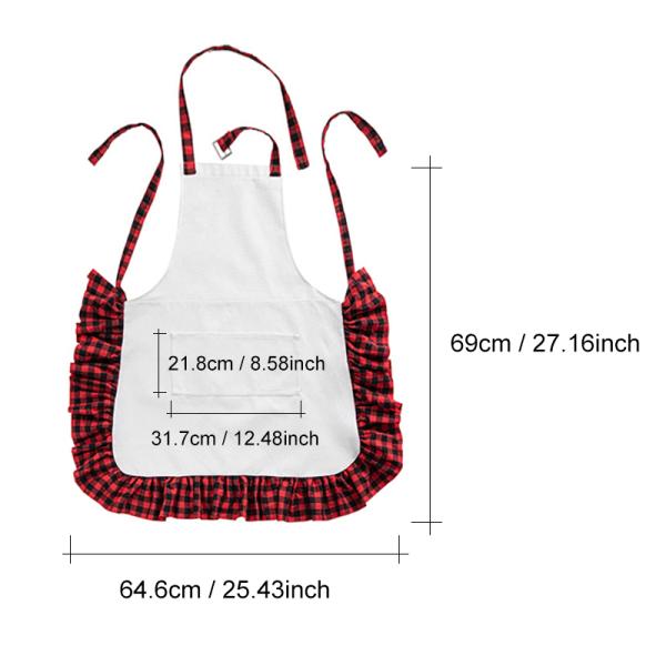 Quality Custom Linen Sublimation Apron Blanks With Pocket Adjustable Neck Strap Kitchen for sale
