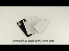 Casque téléphonique en plastique 2D sublimation en blanc imprimable avec feuille d'aluminium Pour Iphone 15 16 14 Pro