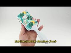 プリント可能な金属挿入物付き パーソナライズされたプラスチックサブリメーションヘアブラシ 写真を印刷する
