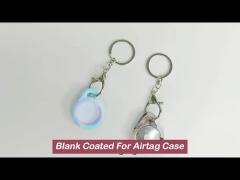 Custom Coated Sublimation Airtag Case Anti-Lost Tracker Blank Sublimation For Airtag Protective Cover With Keychain