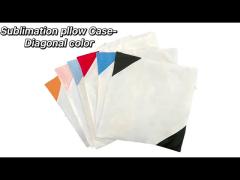 Fotodruck Polyester-Kissenhüllen für die Sublimation mit farbiger Ecke